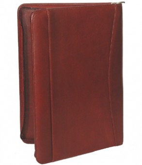 Leather Zippered Portfolio